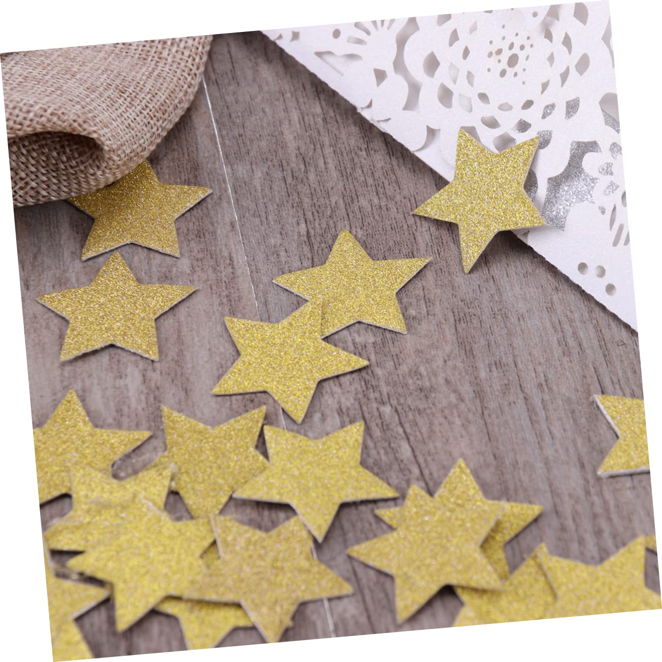 Gadpiparty 100pcs Wedding Table Scatter Five Stars Confetti Star Glitter Confetti for Confetti Paper Heart Confetti Paper Confetti Valentine Confetti Cake Decor Tableware Baby Dining Table
