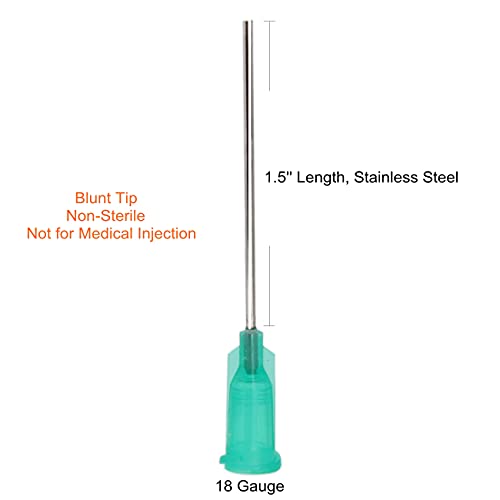 BSTEAN Syringe Blunt Tip Needles Caps Refilling and Measuring Liquids, Adhesives, Oil or Glue Applicator (3ml)