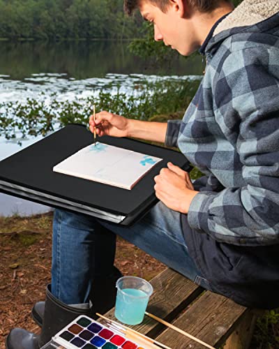 Nicpro Art Portfolio 11x17, Upgraded Large Portfolio Folder for Artwork with 30 Pockets Display 60 Pages, Presentation Book Binder with Protector Sleeves for Kids & Artists Drawing