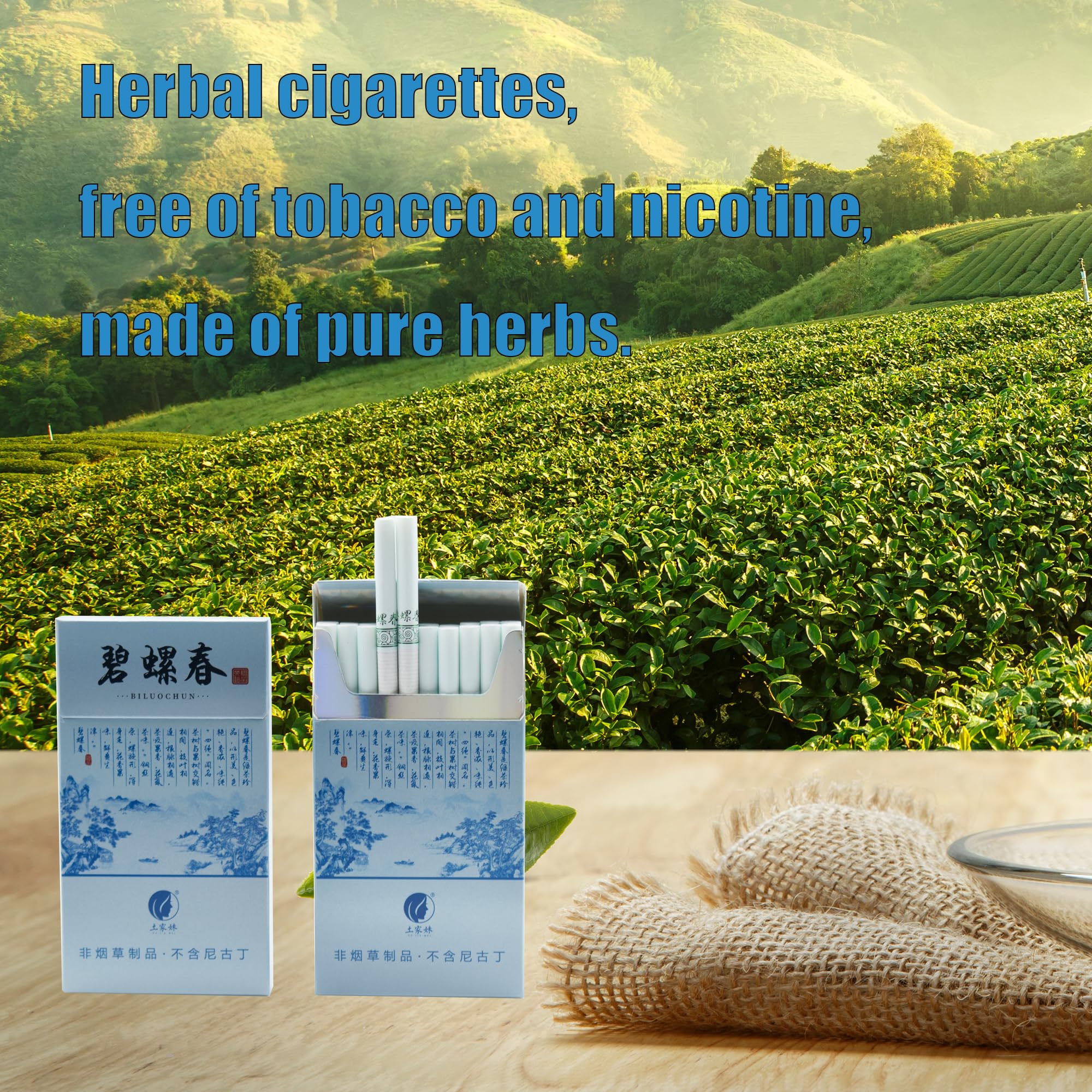 Fetcasy Herbal Cigarettes - Tobacco and Nicotine Free - 2 Packs 40 Smokes