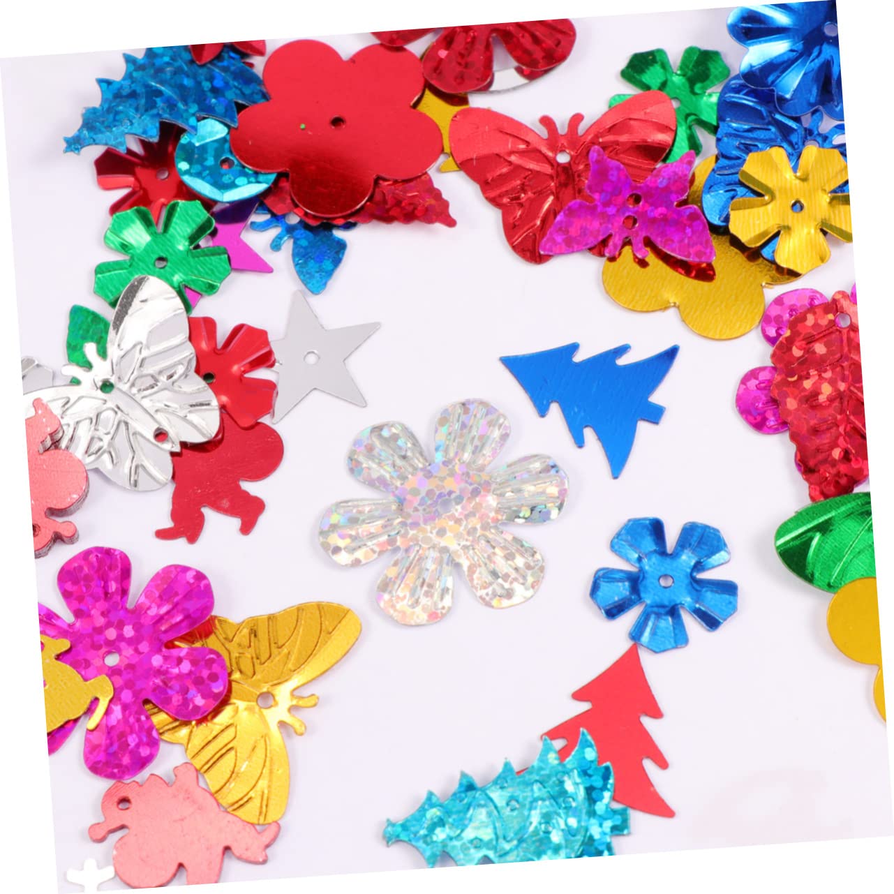 COHEALI 50 Grams Sequin Craft Mix Sequin Confetti Mix for Projects Assorted Glitter Sequins Sequins for Decor
