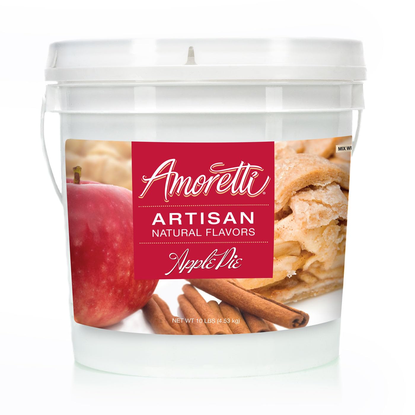 Amoretti - Natural Apple Pie Artisan Flavor Paste 8 oz - Perfect For Pastry, Savory, Brewing, and more, Preservative Free, Gluten Free, Kosher Pareve, No Artificial Sweeteners, Highly Concentrated