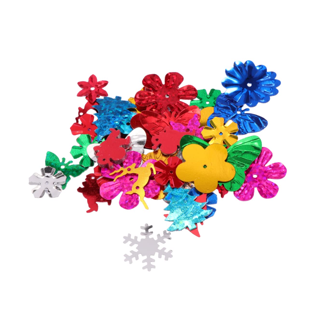 COHEALI 50 Grams Sequin Craft Mix Sequin Confetti Mix for Projects Assorted Glitter Sequins Sequins for Decor