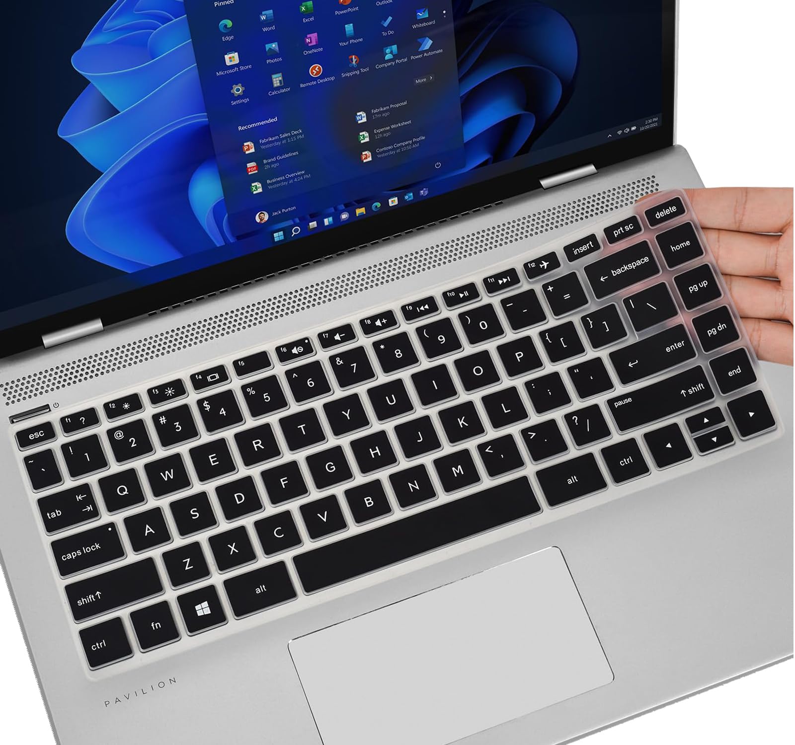 Keyboard Cover for HP Pavilion x360 14" /HP 14 Laptop 14-dq 14-fq 14-bf 14-cm/cf 14-df/dk/ds 14m-ba/cd 14m-dh 14-dq0052dx 14-dq0040nr/dq5009nr/dq0760dx/dq0762dx 14-fq1025nr/fq0033dx(Not Fit 14m-dw/dy)