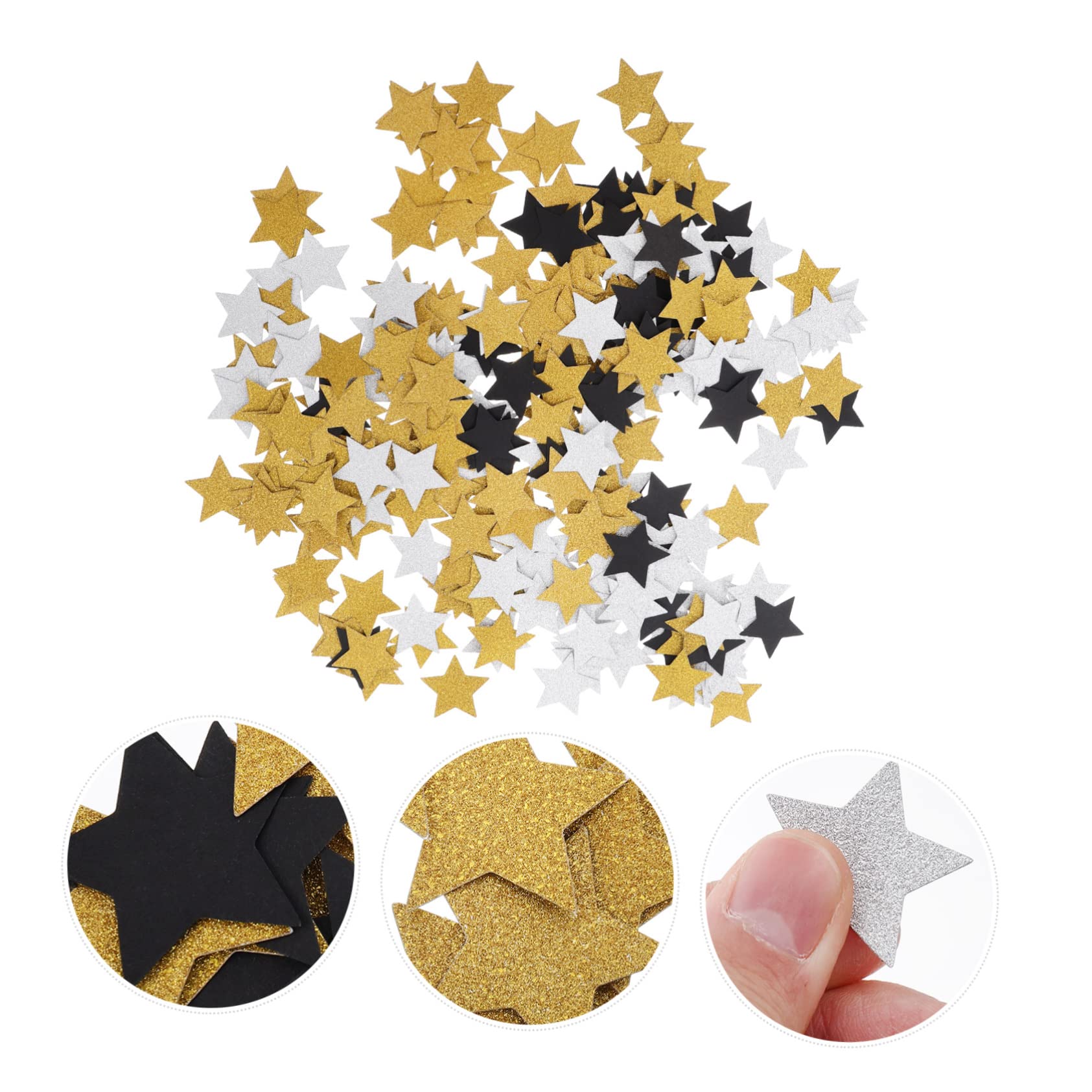 ERINGOGO 600 Pcs Confetti Fake Ice Cream Cone Desktop Decor Wedding Decor Dining Room Table Decor Table Scatter Wedding Embellishments Party Decoration New Sequins Paper Baby Metal Foil