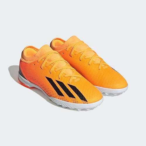 adidas X SPEEDPORTAL.3 Turf Football Shoe, Solar Gold/Black/Team Solar Orange, 5 US Unisex Big Kid
