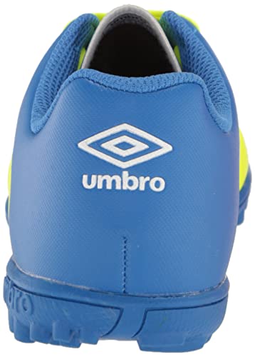 Umbro Boy's Classico XI TF Jr. Soccer Turf Shoe, Yellow/Blue/White, 1 Little Kid