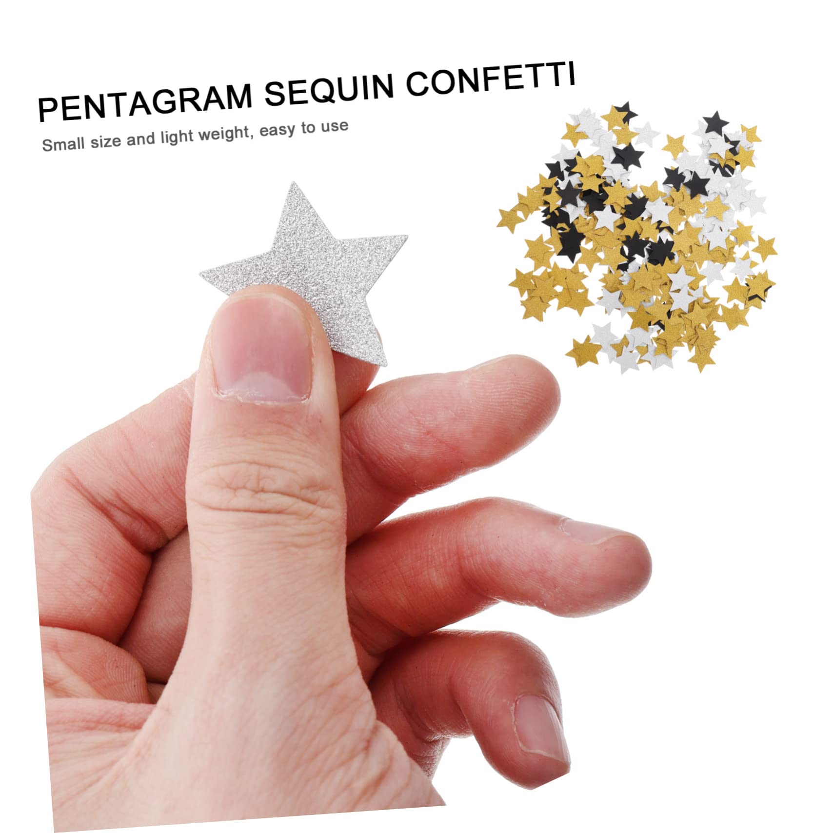ERINGOGO 600 Pcs Confetti Fake Ice Cream Cone Desktop Decor Wedding Decor Dining Room Table Decor Table Scatter Wedding Embellishments Party Decoration New Sequins Paper Baby Metal Foil