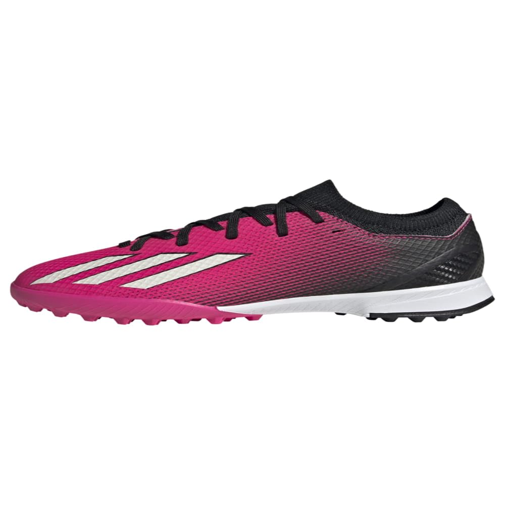 adidas X SPEEDPORTAL.3 Turf Soccer Shoe, Team Shock Pink/Zero Metallic/Black, 4.5 US Unisex Big Kid