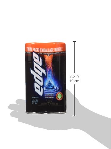 Edge Sensitive Skin Shaving Gel Twin Pack, 2 x 198g