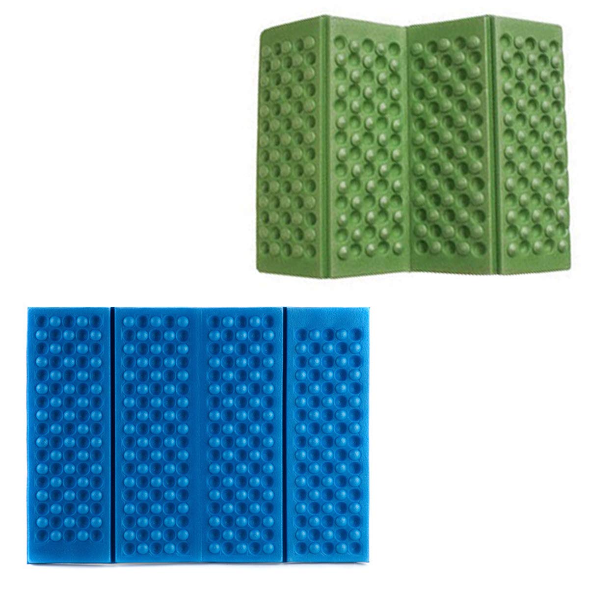 Goaup Sitting Pad, 2pcs Foam Camping Mat Seat Waterproof Folding Mat for Picnic, Hiking, Backpacking, Mountaineering (Colors are Send Randomly)