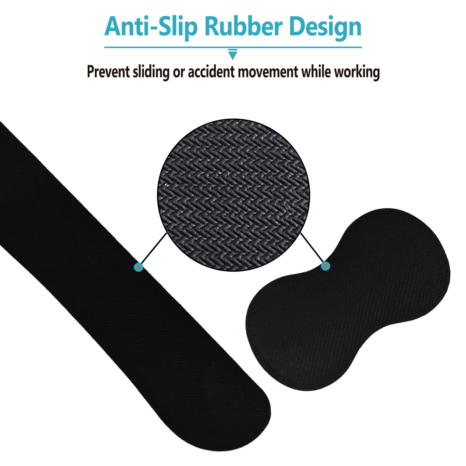 ArtSo Keyboard Wrist Rest and Mouse Pad with Wrist Support Set Ergonomic Coaster, Memory Foam Mousepad Non-Slip Rubber Base Durable Comfortable for Easy Typing Pain Relief, Teal Turqoise Marble
