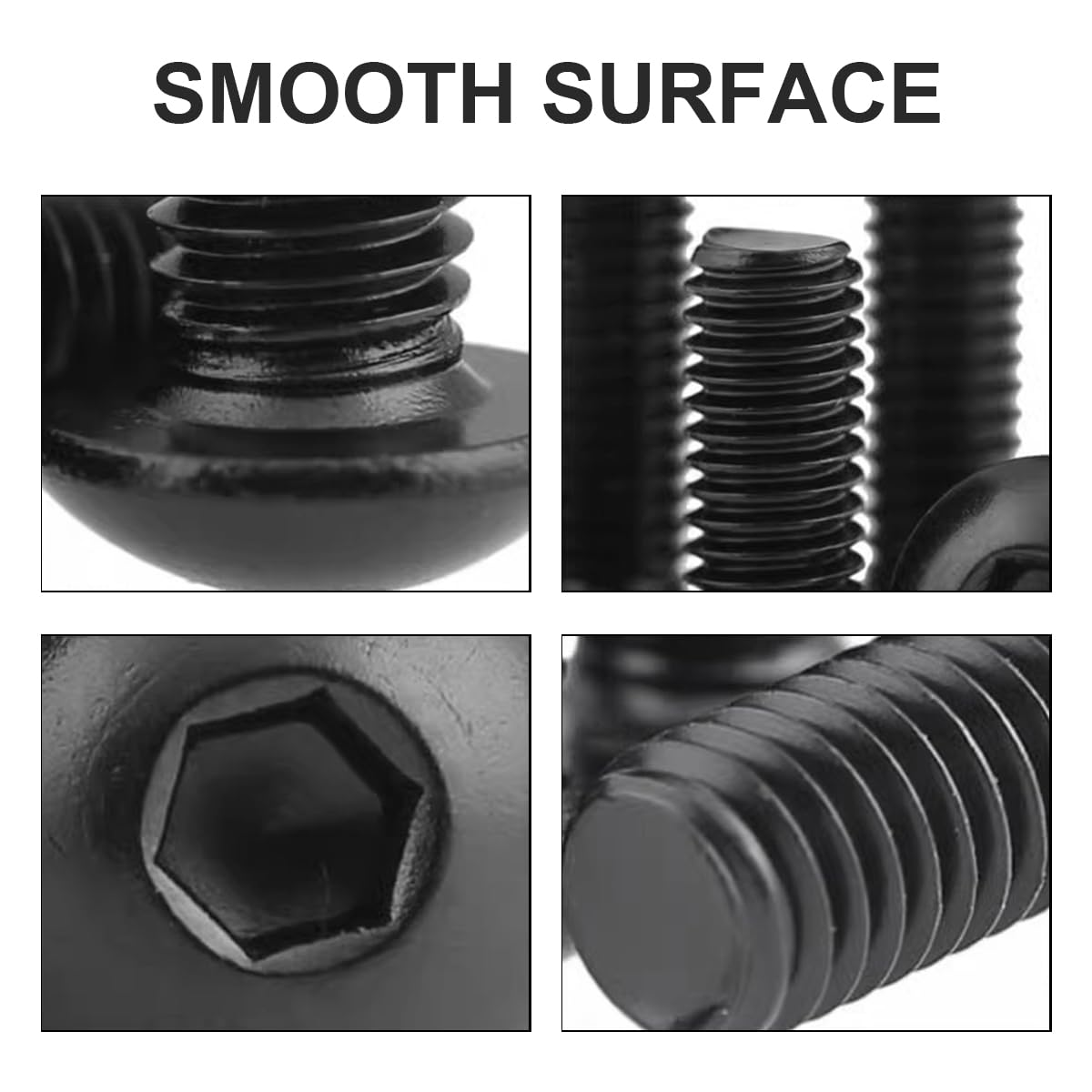 YALOK M6 x 25mm Hexagon Screw Bolt, 14PCS Button Head Allen Key Screws, Carbon Steel Round Head Machine Screws Bolts Hexagon Screws, Universal Vehicle Accessories for Bicycle Motorcycle Car