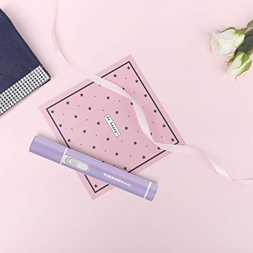TOUCHBeauty Ear Nose Hair Trimmer for Women |Metal Cover, Safe Cutter System, Mini Pen-Sized, Battery Powered Violet Color 0656