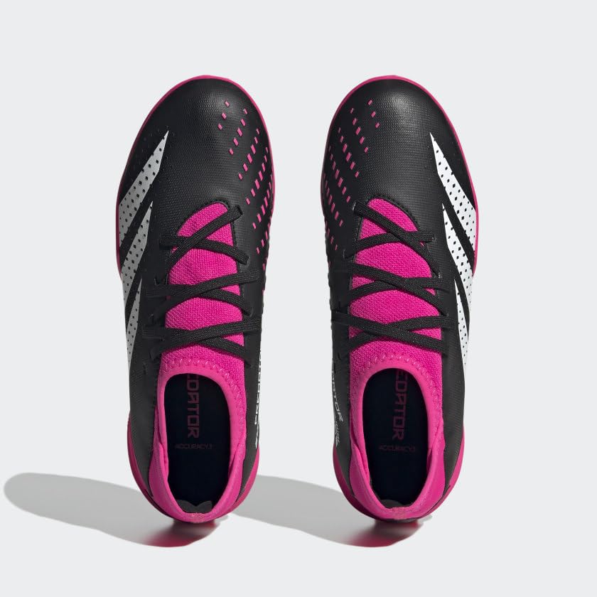 adidas Predator Match Unisex-Child Shin Guards Accuracy.3 Turf Black/White/Team Shock Pink 2
