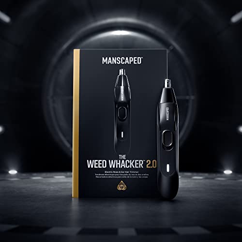 MANSCAPED® Weed Whacker® 2.0 Electric Nose & Ear Hair Trimmer – 7,000 RPM Precision Tool with Rechargeable Battery, Wet/Dry, Easy to Clean, Improved Stainless Steel Replaceable Blade