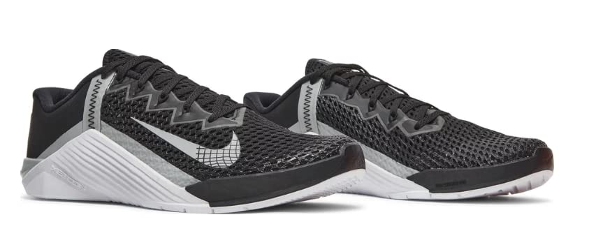 Nike Men's Metcon 6 Shoe, Black/Light Smoke Grey-white, 9