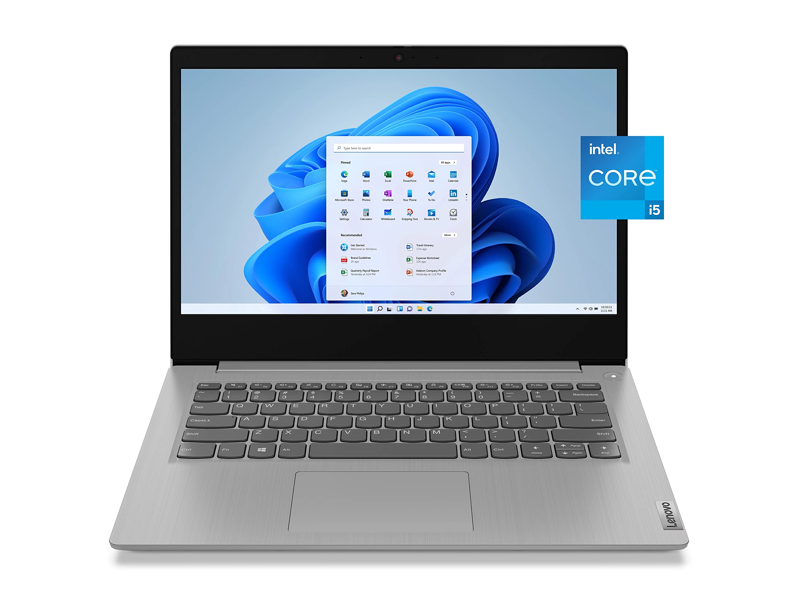 Lenovo IdeaPad 3i 14" FHD Laptop, Intel Quad-Core i5-1135G7 (Beat i7-1065G7), 12GB DDR4 RAM, 512GB SSD, WiFi 6, Platinum Grey, Windows 11