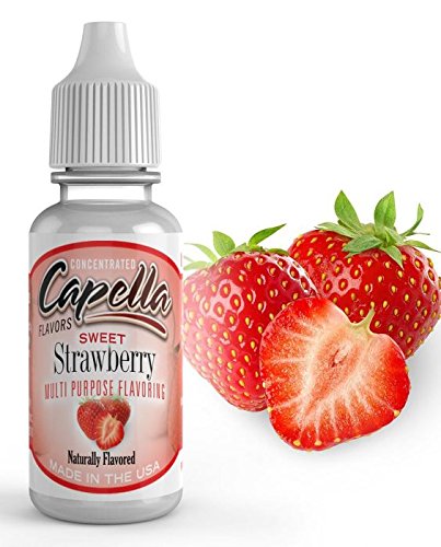 Capella Flavor Drops, 4 Pack Assortment Bundle - Sweet Strawberry, Sweet Watermelon, Pink Lemonade, Cool Mint