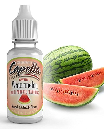 Capella Flavor Drops, 4 Pack Assortment Bundle - Sweet Strawberry, Sweet Watermelon, Pink Lemonade, Cool Mint