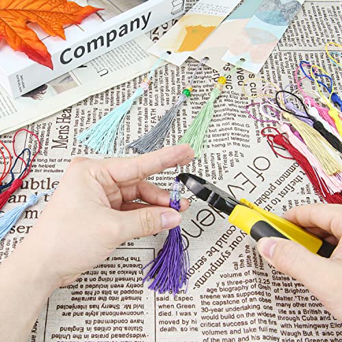 EKIND Silky Floss Tassels, 5-Inch Handmade Soft Craft Mini Tassels for Jewelry Making, Souvenirs, Bookmarks, DIY Crafts (25PCS, Purple)
