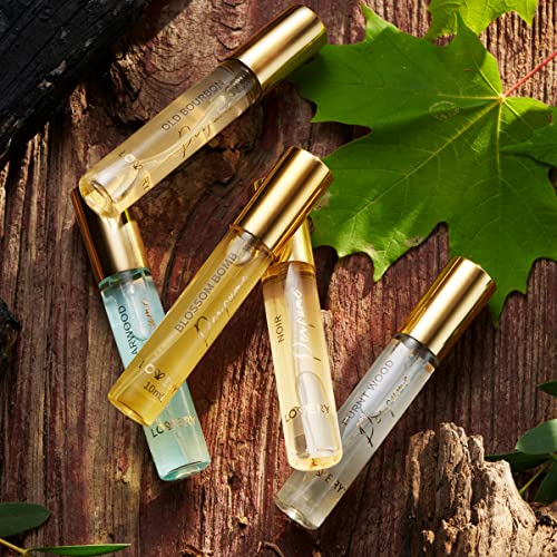 LOVERY Mini Perfumes for Women Perfume Gift Set, Woody Floral Women's Fragrances Perfume Set, 10ml Bottle Samples, Womens Perfume Sampler Sets, Man Cologne for Men Mini Travel Toiletries