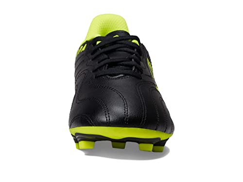 adidas Copa Sense.4 Flexible Ground Soccer Shoe, Black/Team Solar Yellow/Bright Cyan, 1 US Unisex Little Kid
