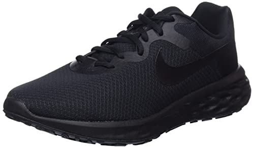 Nike Revolution 6 Black/Black-DK Smoke Grey 8.5