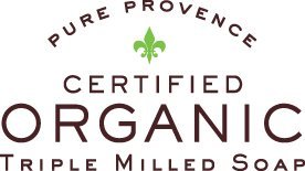 Pure Provence Natural and Organic Triple Milled French Lavender Soap | Organic Shea Butter | Luxury Full-Size Bars | 100% Vegetable Based | Relaxing | 5.3 oz (150g) Soaps (3 Bars)
