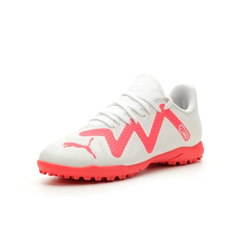 PUMA Future Play Turf Training (Little Kid/Big Kid) Puma White/Fire Orchid 1 Little Kid M