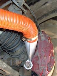 Autobahn88 Automotive SCAT Flex Duct (Silicone-Impregnated Fiberglass, Steel Wire Reinforced), Inner Diameter 51mm (2"), Length 3 Meter (10 Feet) (Red)