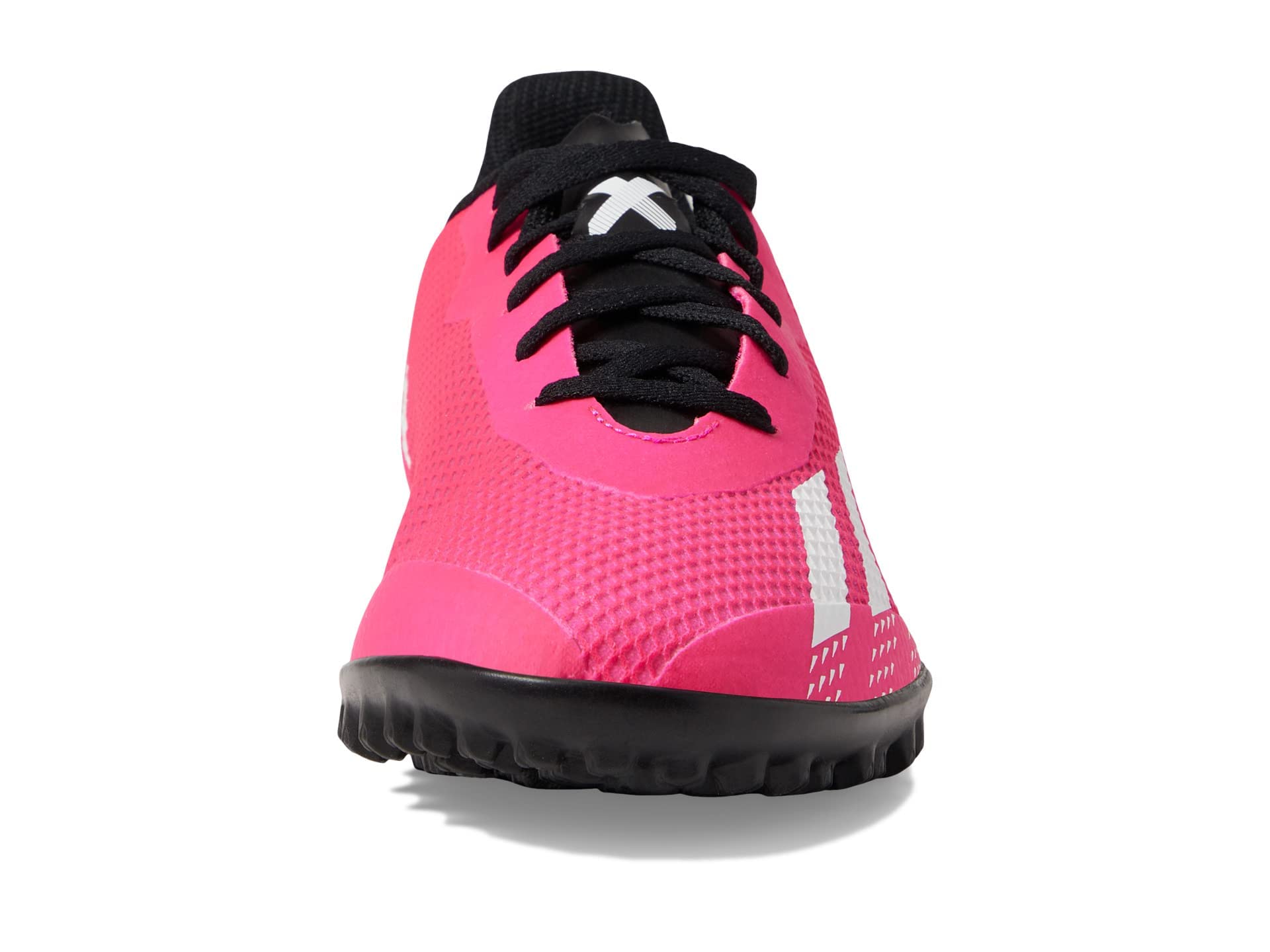 adidas X SPEEDPORTAL.4 Turf Soccer Shoe, Team Shock Pink/White/Black, 3.5 US Unisex Little Kid