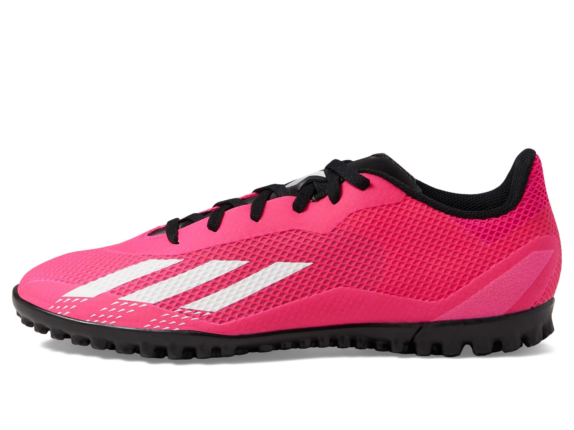 adidas X SPEEDPORTAL.4 Turf Soccer Shoe, Team Shock Pink/White/Black, 3.5 US Unisex Little Kid