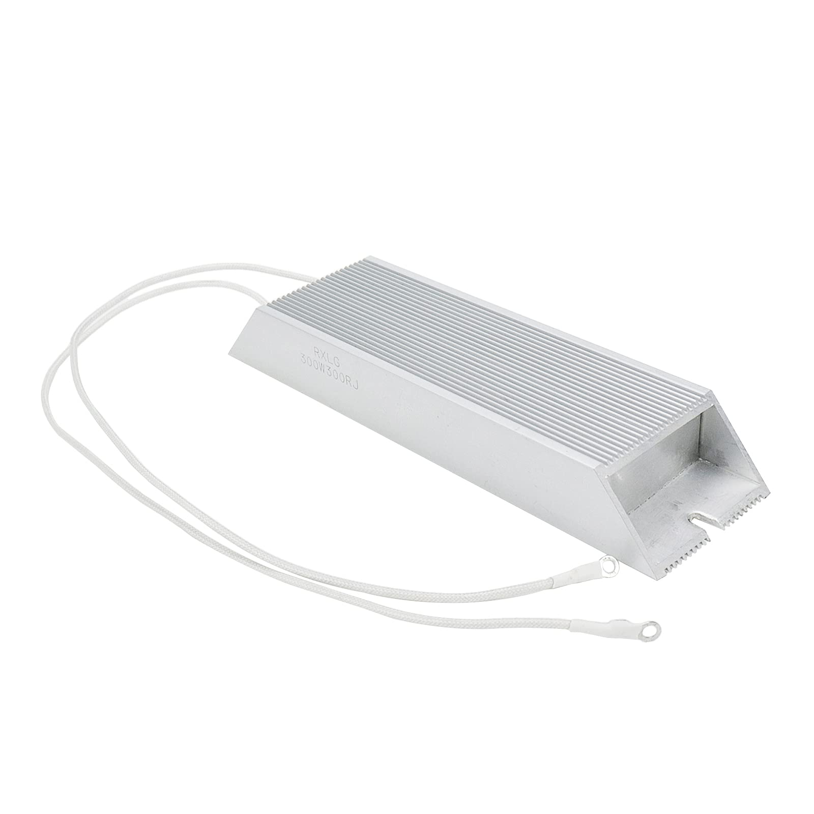 Xiaoyztan High Power Wire-wound Inverter Servo Resistor with Soldering Ring Lugs Aluminum Shell Braking Resistor Unit (300W 300 ohm)