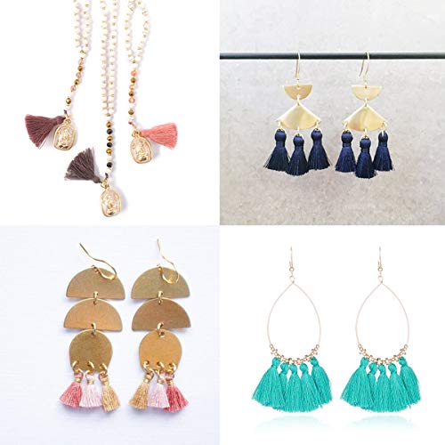 Wholesale Mini Black Tassel Charms Little Short Cotton Thread Tassel Supplies for Crafts and Jewelry Making(95-100PCS)