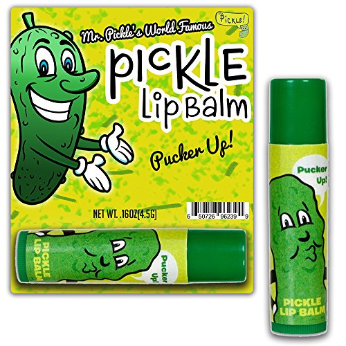 Dill Pickle Lip Balm – Pickle Gifts – Funny Gifts for Men – Flavored Lip Balm – Weird Stocking Stuffers – Funny Pickle Gifts – Dill Pickles – Unusual Gag Gifts – Unisex Gifts