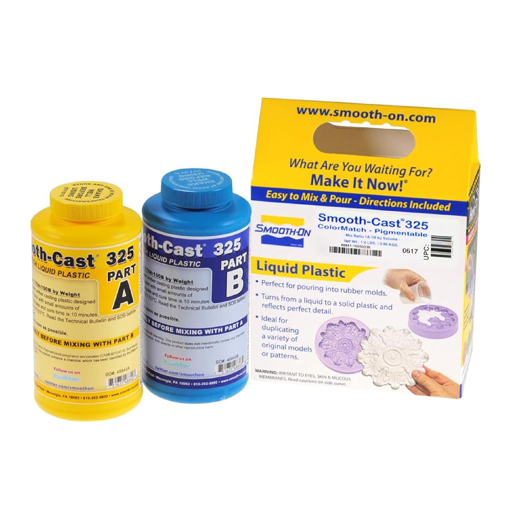 Smooth-On - Smooth-Cast™ 325 ColorMatch™ Series: Low Viscosity Liquid Plastic Casting Resin - Pint Unit