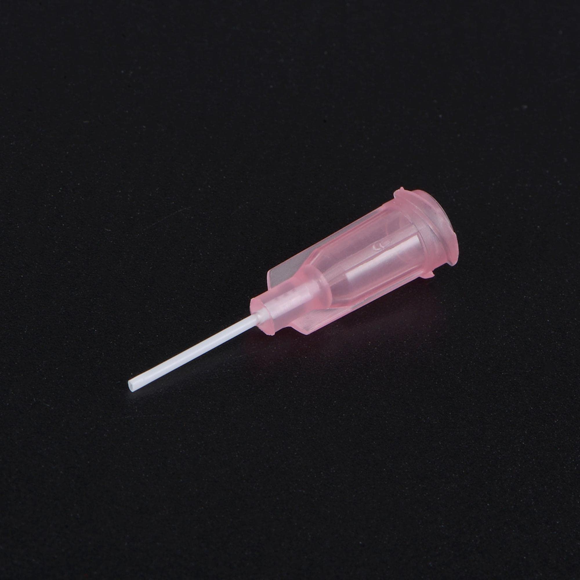 uxcell 50 Pcs 20G Plastic Dispensing Needles, 1/2" PP Glue Needle Tube Blunt Luer Lock Tips with PP Flexible Needle for Liquid Glue Gun, Pink