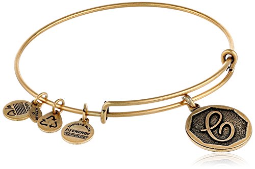 Alex and Ani Rafaelian Gold-Tone Initial "C" Expandable Wire Bangle Bracelet, 2.5"