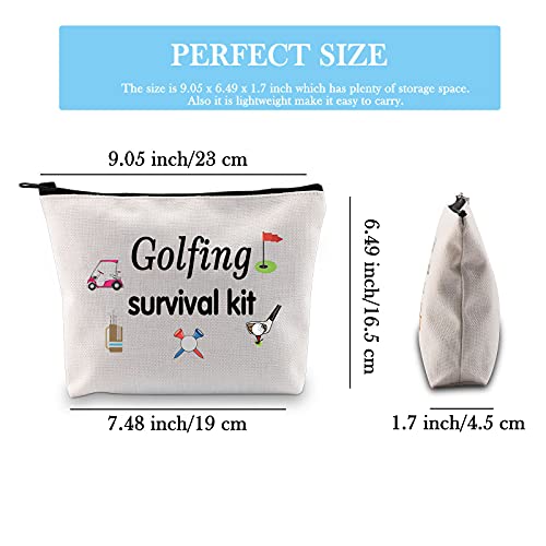 Golfing Survival Kit Makeup Bag Golfing Gift Golf Accessories Gift for Mom Golfer Humor (Golfing Survival Makeup)