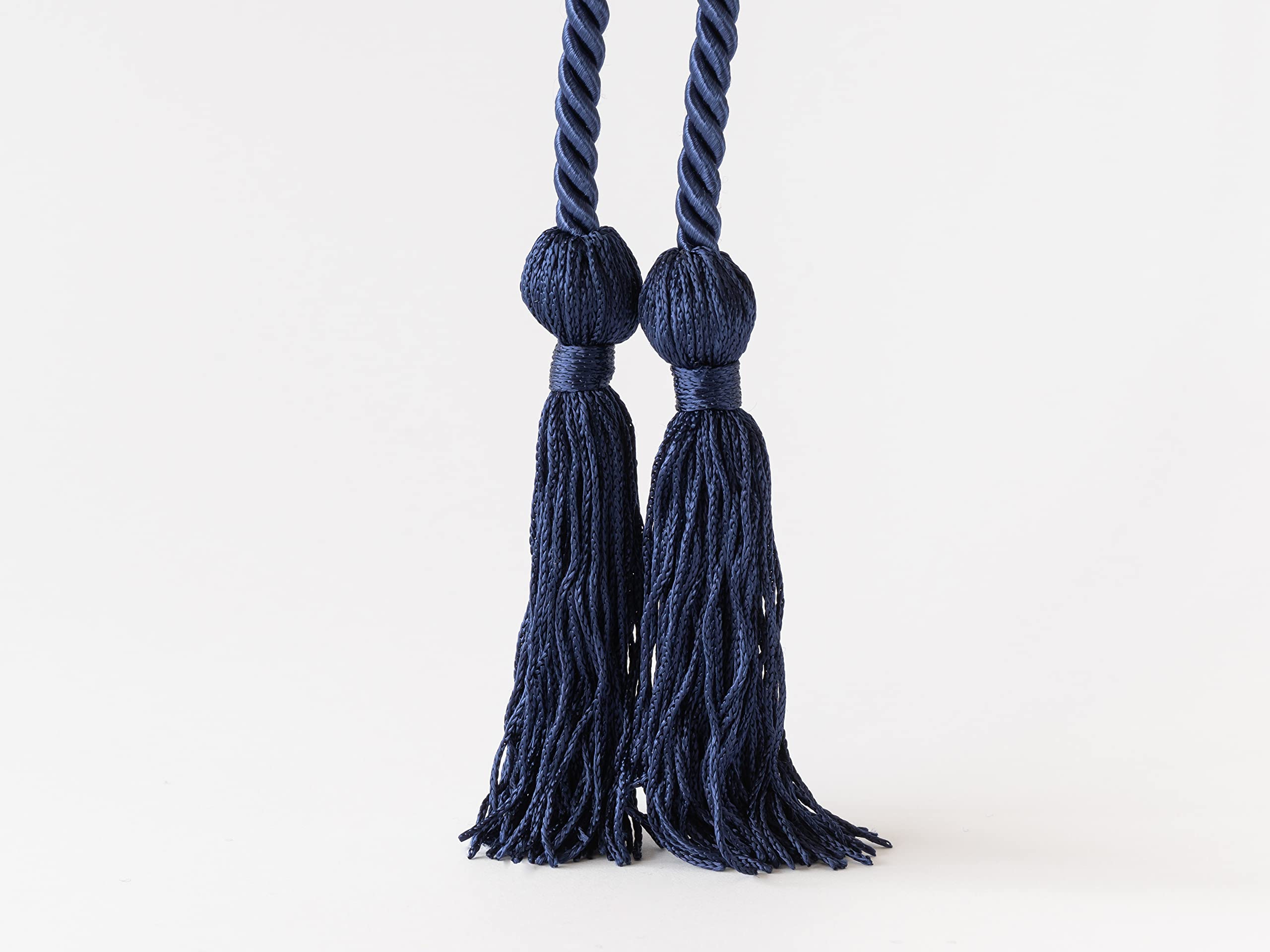 WeGraduate 12pcs Graduation Honor Cord 68'' with Soft Touch Tassel (Navy)