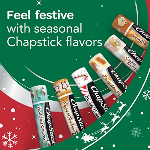 12 Days of ChapStick Holiday Advent Calendar Lip Balm Gift Set, Lip Care - Pack of 12
