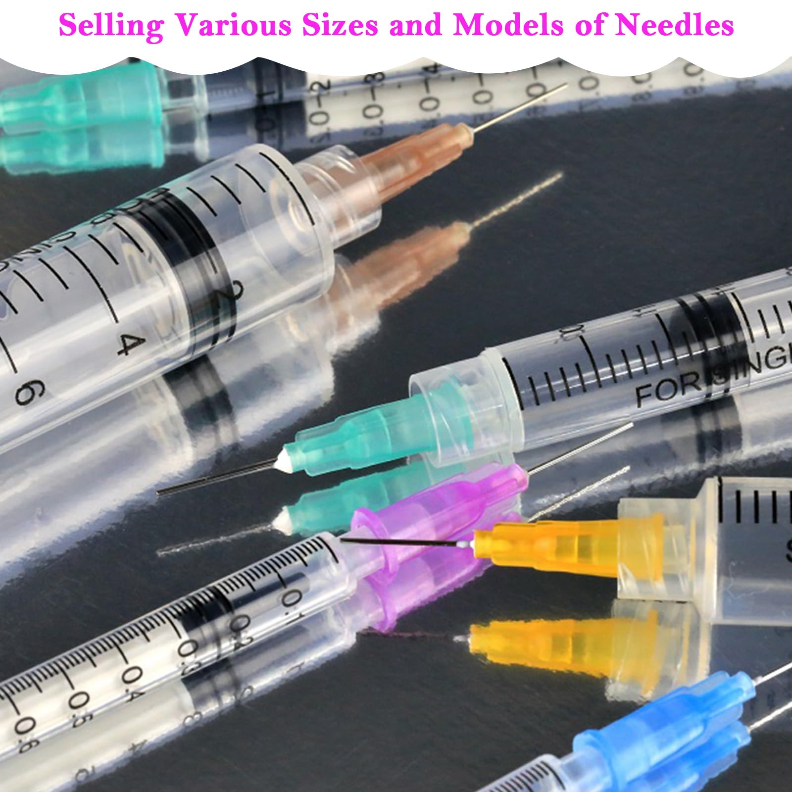 20Pack - 18Ga38mm Dispensing Needle,Individual Package of Injection Syringe Accessories with Luer Lock,Suitable for Refilling Liquid, Inks,Livestock and Industry