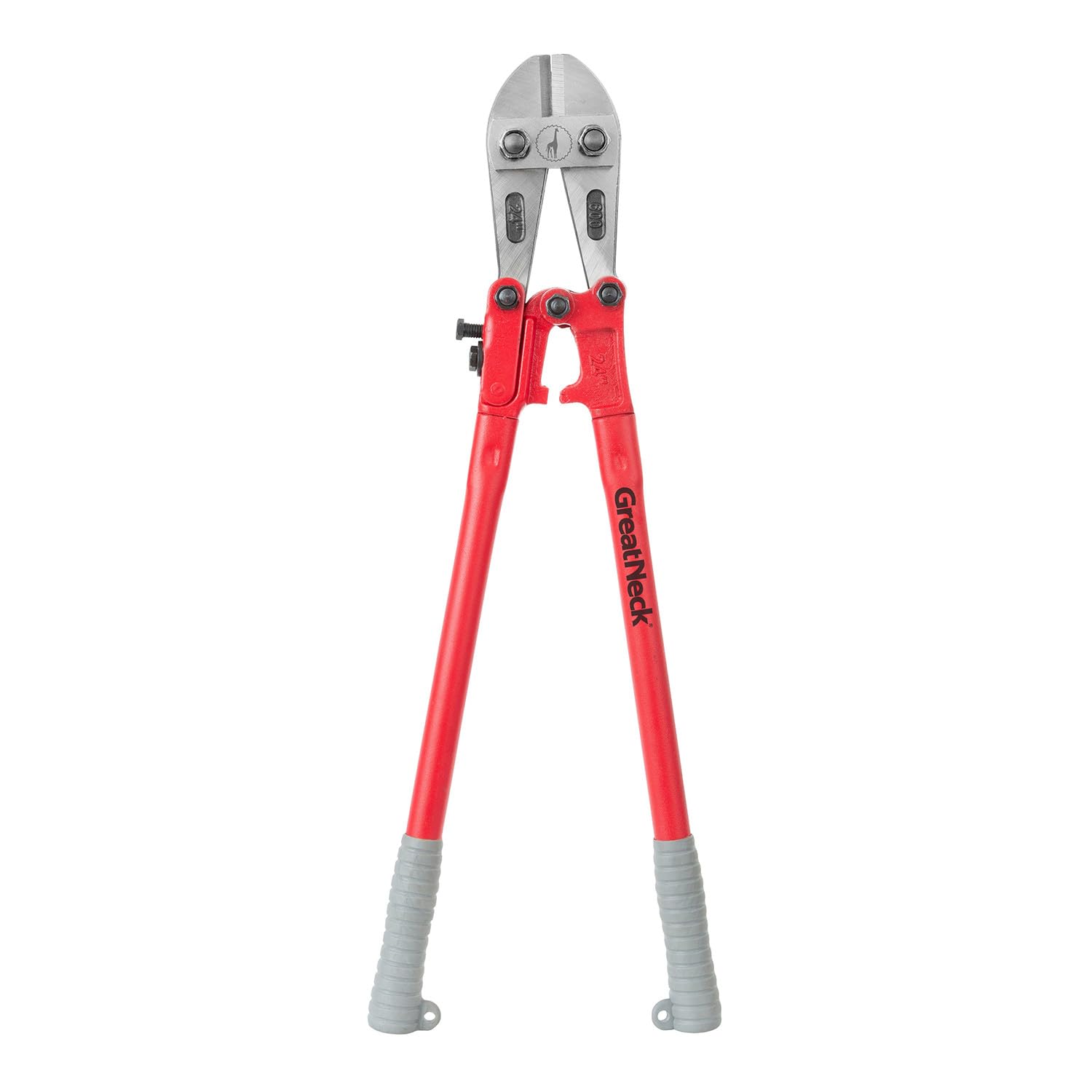 GreatNeck BC24 24-Inch Bolt Cutters, Cut Through Chain Link, Barbed Wire, Nails, Bolts, Most Soft to Medium Metals, Durable-Hardened Cutting Edge, 5/16-Inch Open Capacity, Compound-Action Jaw