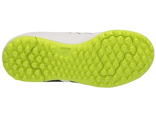 adidas Predator Accuracy.4 Turf Sneaker, White/Core Black/Lucid Lemon, 5 US Unisex Big Kid