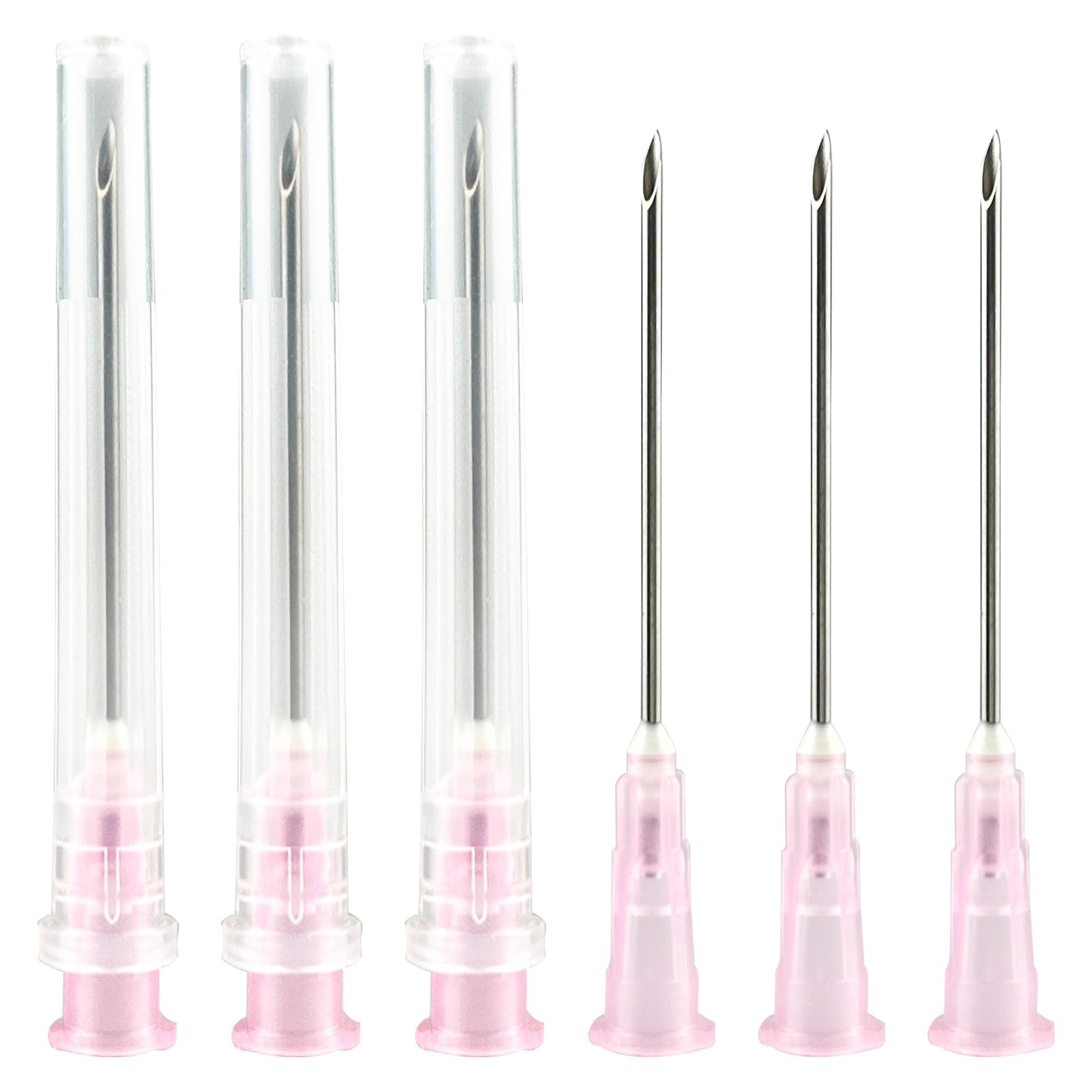 20Pack - 18Ga38mm Dispensing Needle,Individual Package of Injection Syringe Accessories with Luer Lock,Suitable for Refilling Liquid, Inks,Livestock and Industry
