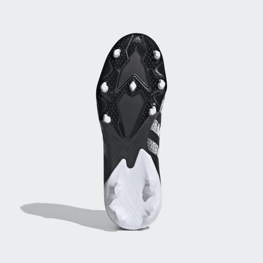 adidas Firm Ground Predator Freak .3 Soccer Shoe (boys) Black/White/Black 4.5 Big Kid