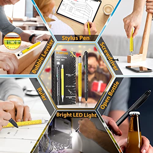 Tool Gifts for Men Stocking Stuffers Multi Tool Pen and Magnetic Tool Pickup Cool Gadgets Set for Dad Birthday Women Christmas Unique Pocket Multitool
