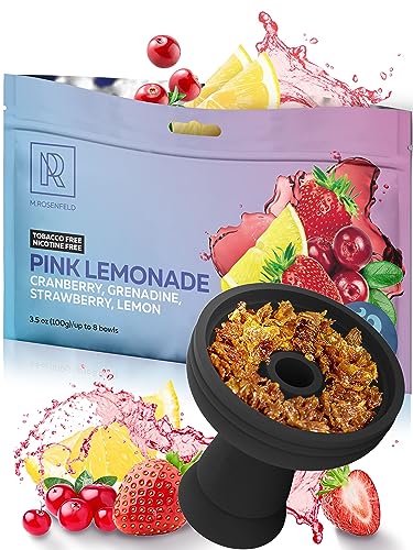 Pink Lemonade Shisha Hookah Flavors Nicotine Free Herbal - 3.5 ounce - 100 Gram Hookah Shisha Tobacco Free Hookah Tobacco & Nicotine Free Shisha - Shisha Hookah Flavors (Pack of 1)