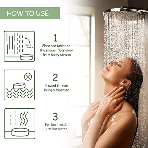 Serenity Select Eucalyptus Shower Steamers Organic Aromatherapy Shower Bombs with Essential Oil 6 Shower Vapor Tablets for Stress Relief & Relaxation. Great Stocking Stuffer for Christmas Hanukkah